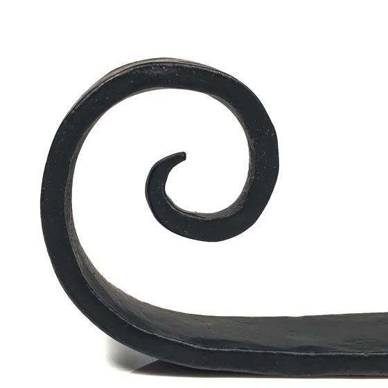 Hand Forged Scroll Shutter Holdback, Pair