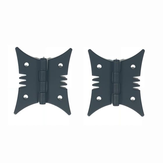 Smooth Butterfly Flush Cabinet Hinge, Pair